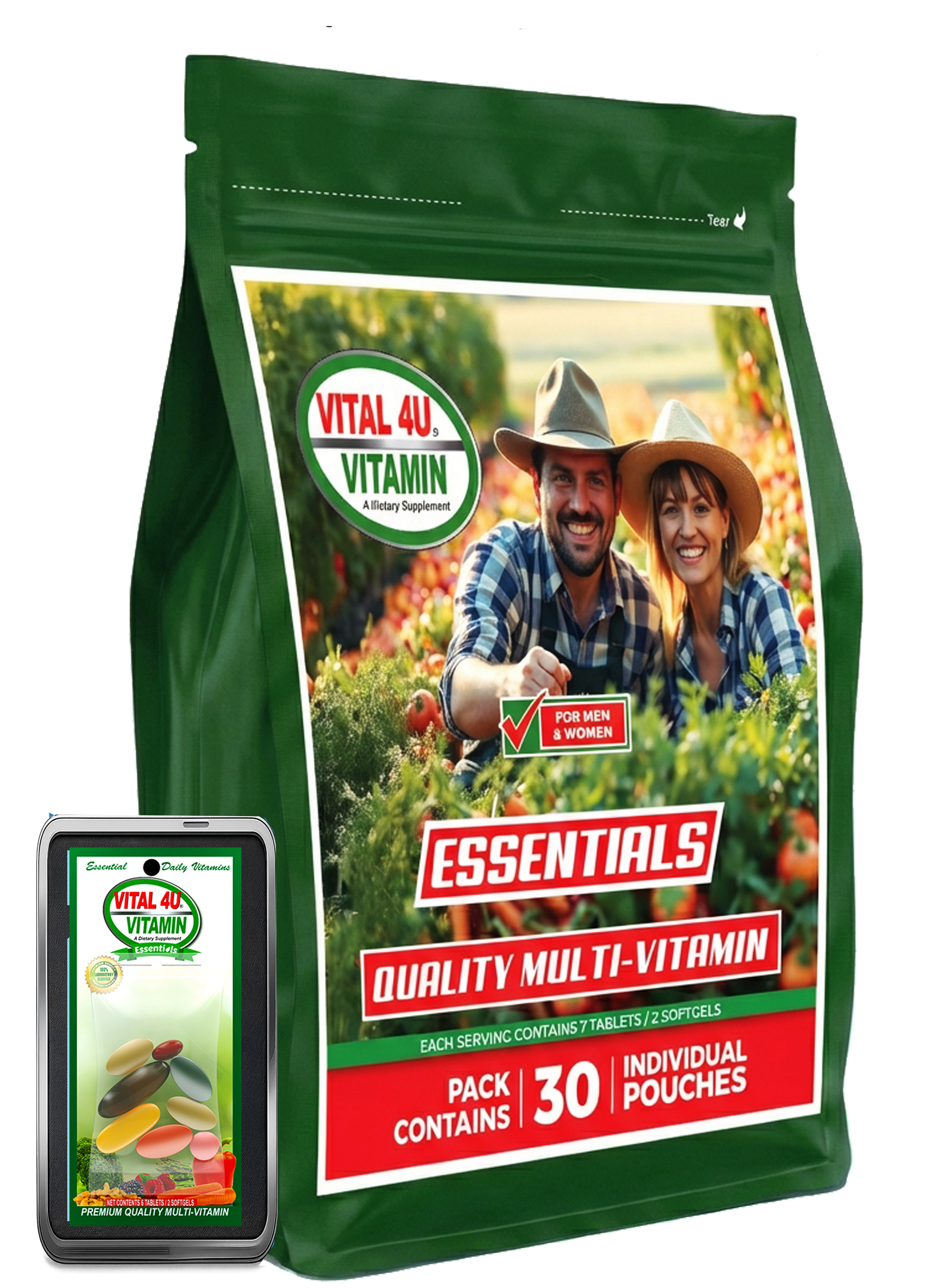 Essential Daily Multivitamin | Vital 4U® Vitamins & Minerals