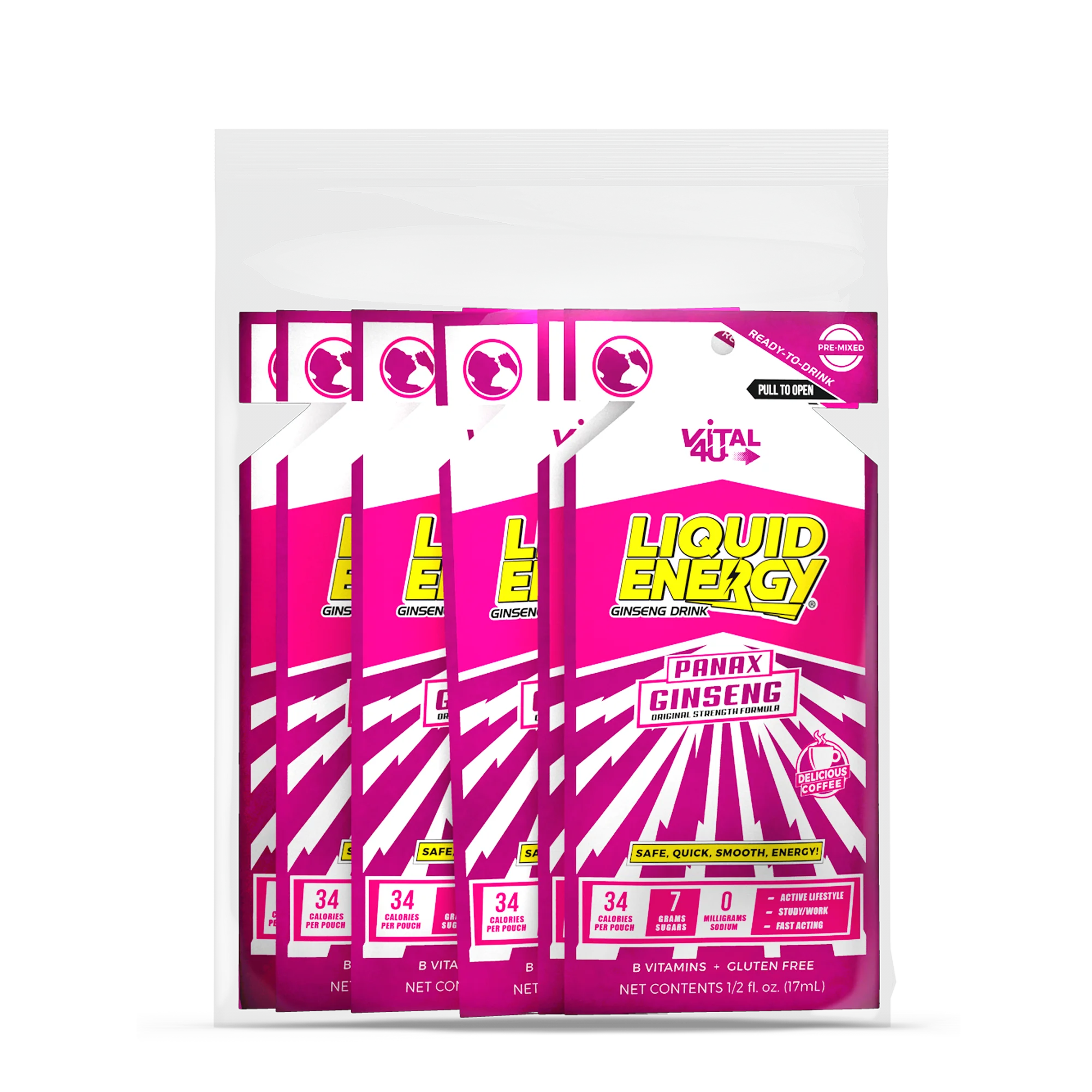 Vital 4U® Liquid Energy® - Ginseng Energy Drink