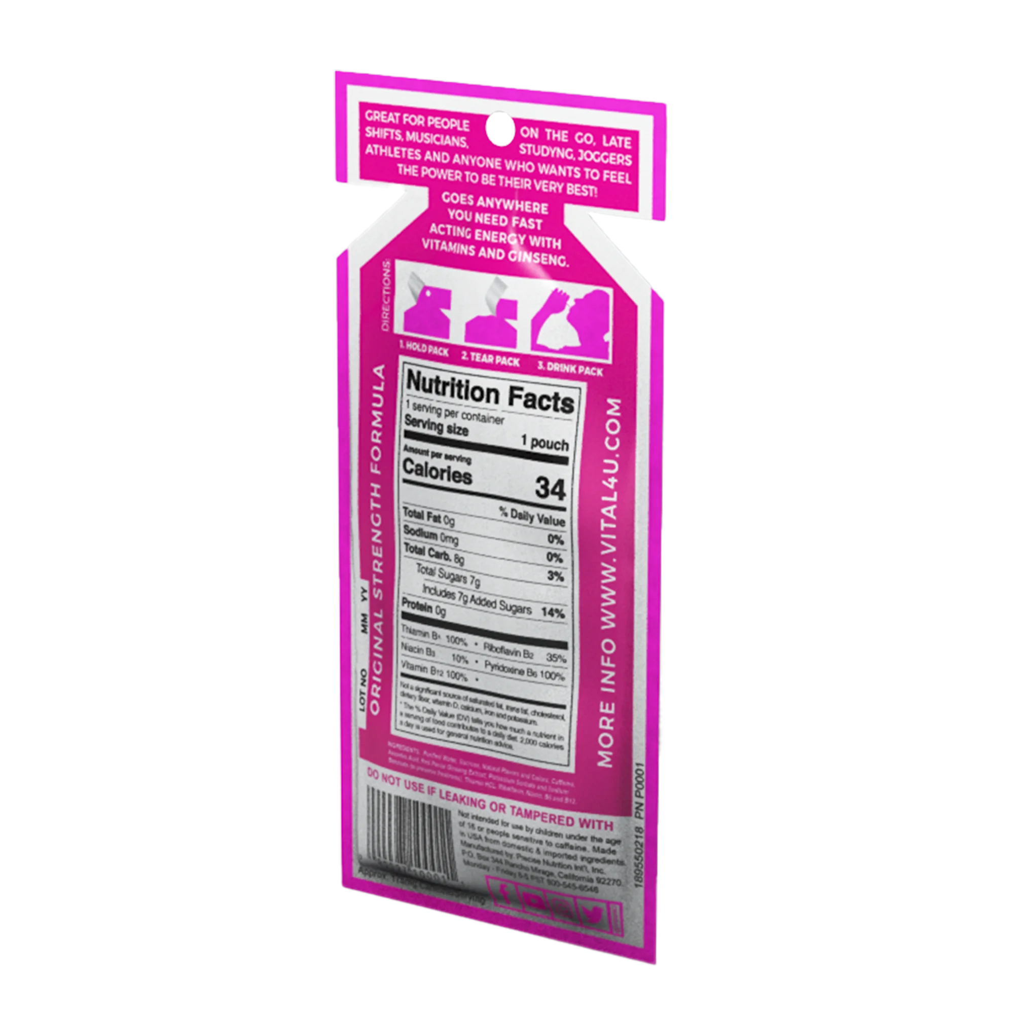 Vital 4U® Liquid Energy® - Ginseng Energy Drink