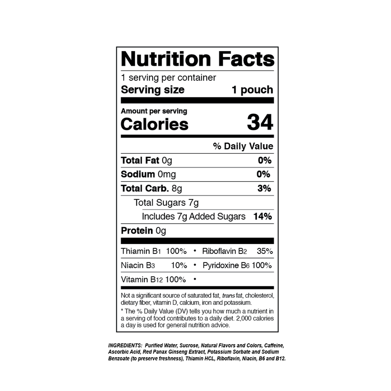 Vital 4U® Liquid Energy® - Ginseng Energy Drink