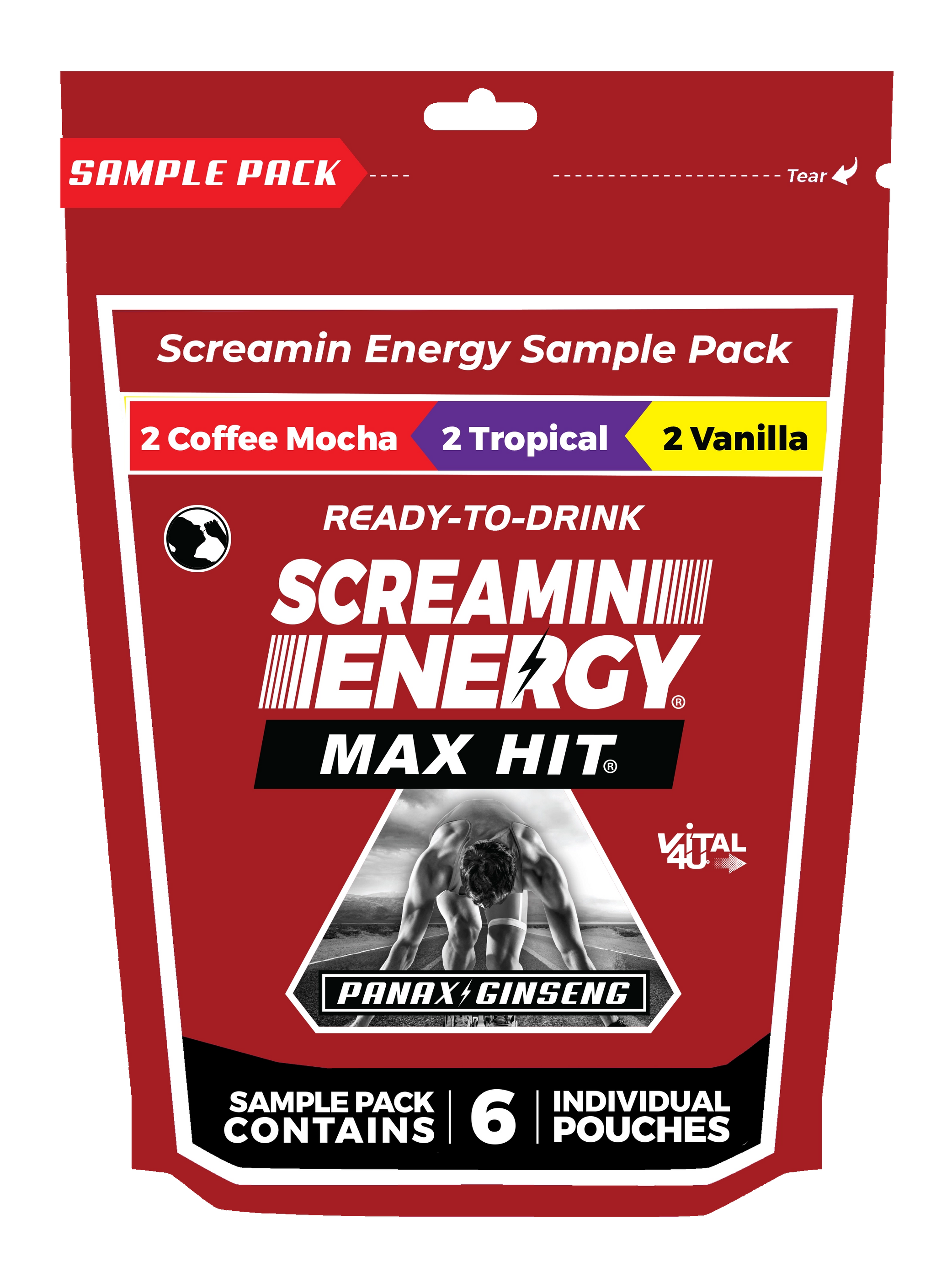 Screamin Energy® | Mocha, Vanilla, & Tropical Sample Pack
